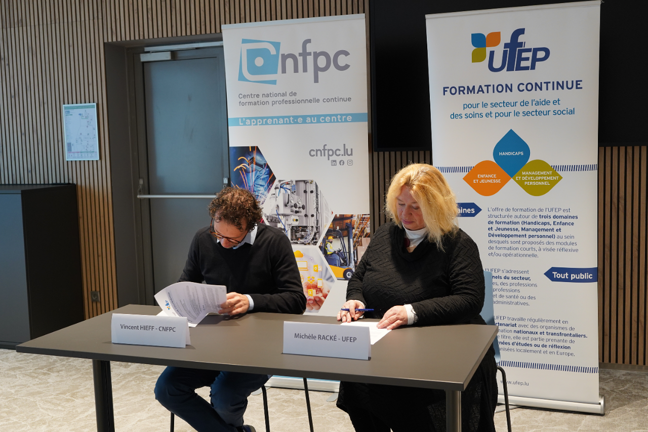 CNFPC - UFEP : un partenariat officiellement lancé - CNFPC - Luxembourg
